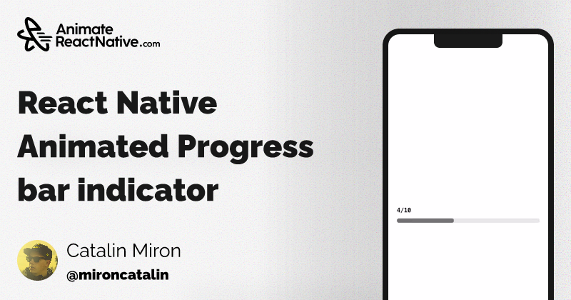 React Native Animations - React Native Animated Progress bar indicator React Native Animations - React Native Animated Progress bar indicator