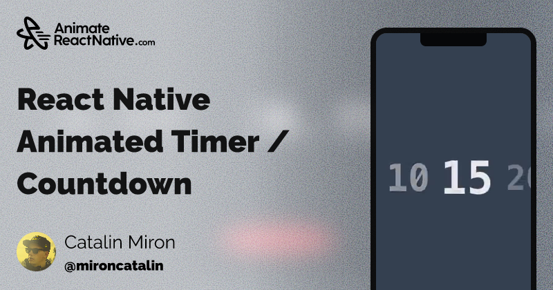 React Native Animations React Native Animated Timer Countdown